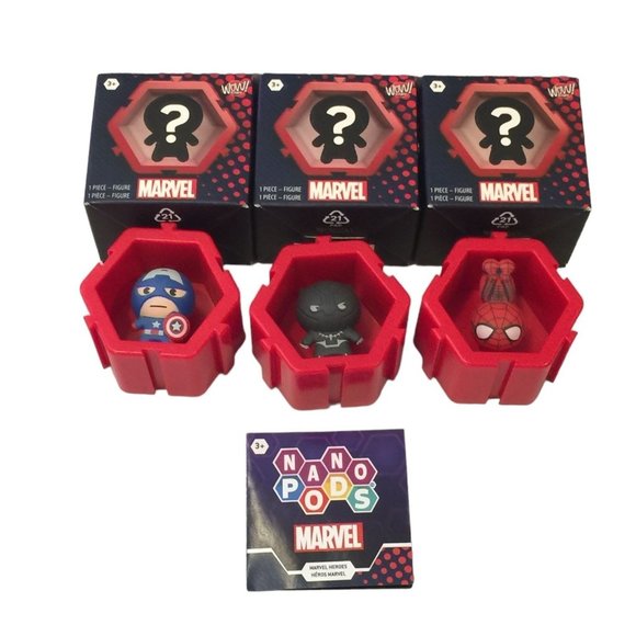 Marvel Nano Pods | Toys | Marvel Nano Pods Captain America Black ...